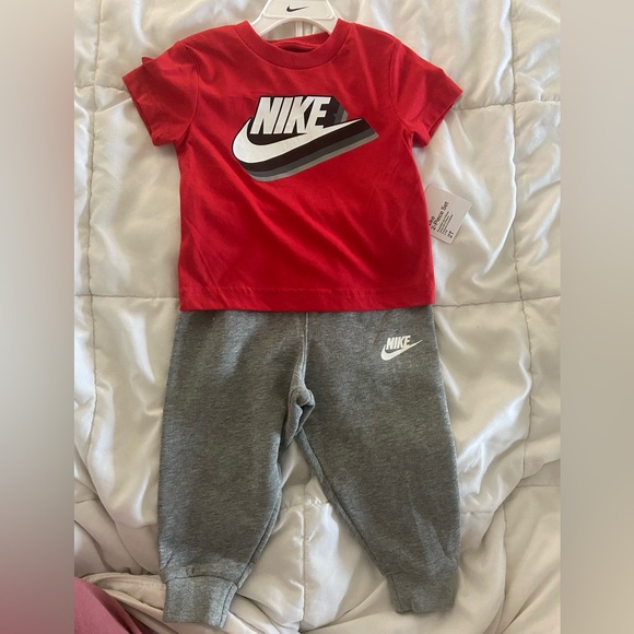 Nike | Bottoms | Nike Red And Gray Sweatpants For Casual Comfort | Poshmark